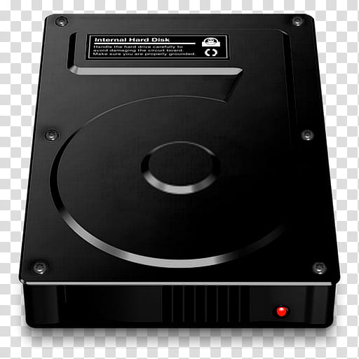HDD Icons For MacIntosh Black Internal Hard Disk Transparent 