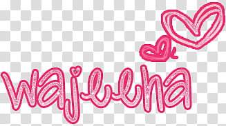 Wajeeha, pink Wajeeha text transparent background PNG clipart | HiClipart