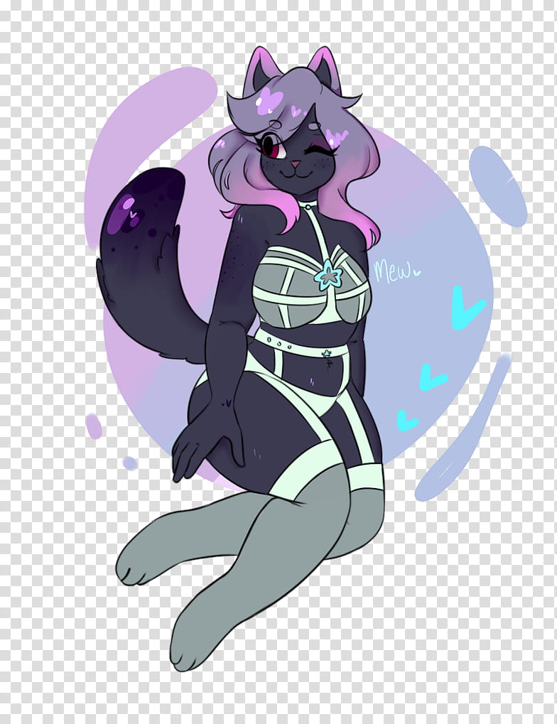[CLOSED!] Dark Feline Anthro Adoptable transparent background PNG ...