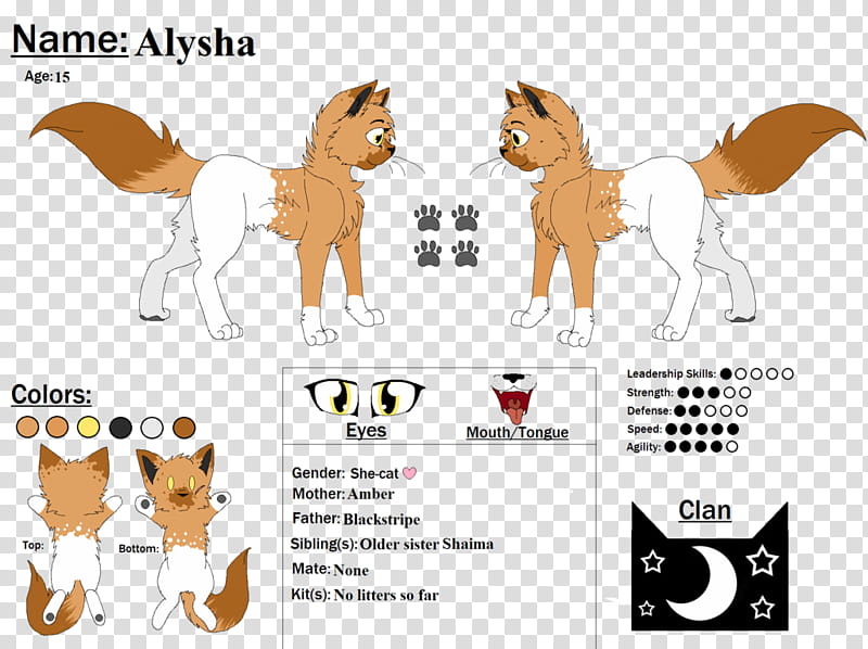 Alysha ref.sheet transparent background PNG clipart | HiClipart