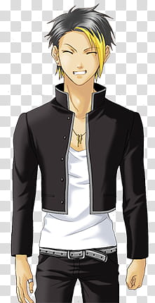 Personaje Nakatsu Takeshi de Kaze no Satsui, __丈士_正面_制服_笑い2 transparent ...