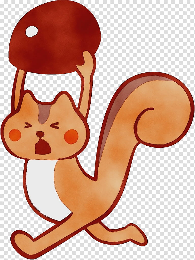 Cartoon tail, Watercolor, Paint, Wet Ink, Cartoon transparent ...