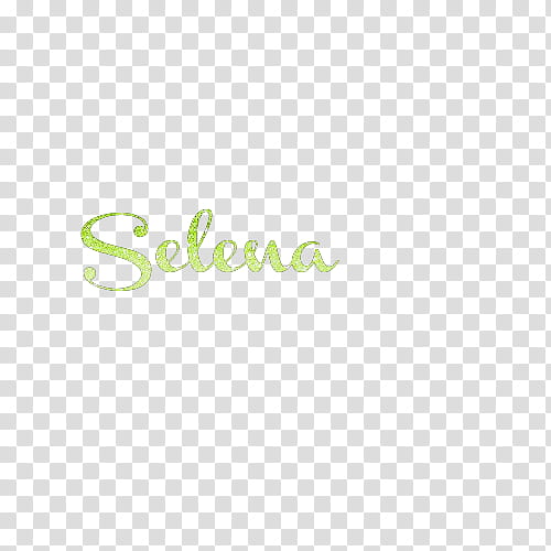 Green selena text transparent background PNG clipart | HiClipart