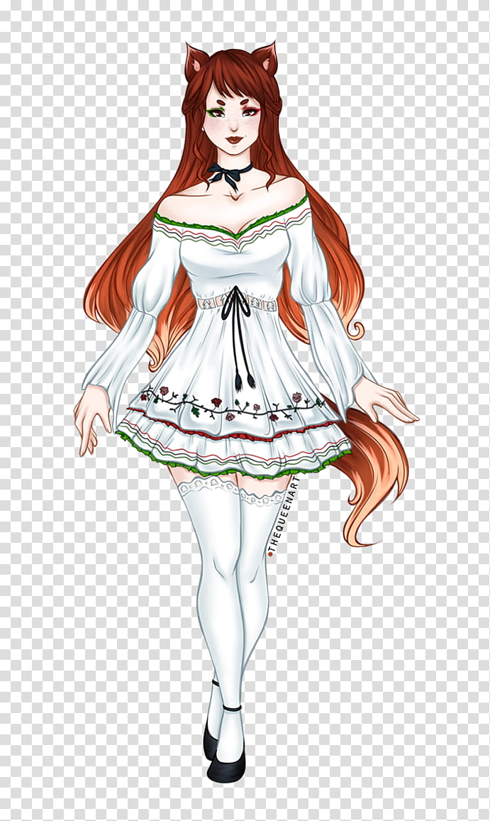 Fox girl commission, oc transparent background PNG clipart | HiClipart