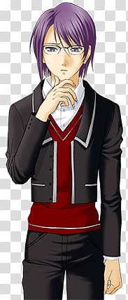 Personaje Haruki de Kaze no Satsui, __治樹_正面_制服差分1_伏せ目2 icon transparent ...